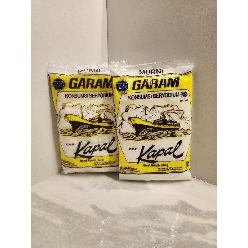 Jual Garam Cap Kapal 250gram/ Garam Beryodium cap Kapal 250gram ...
