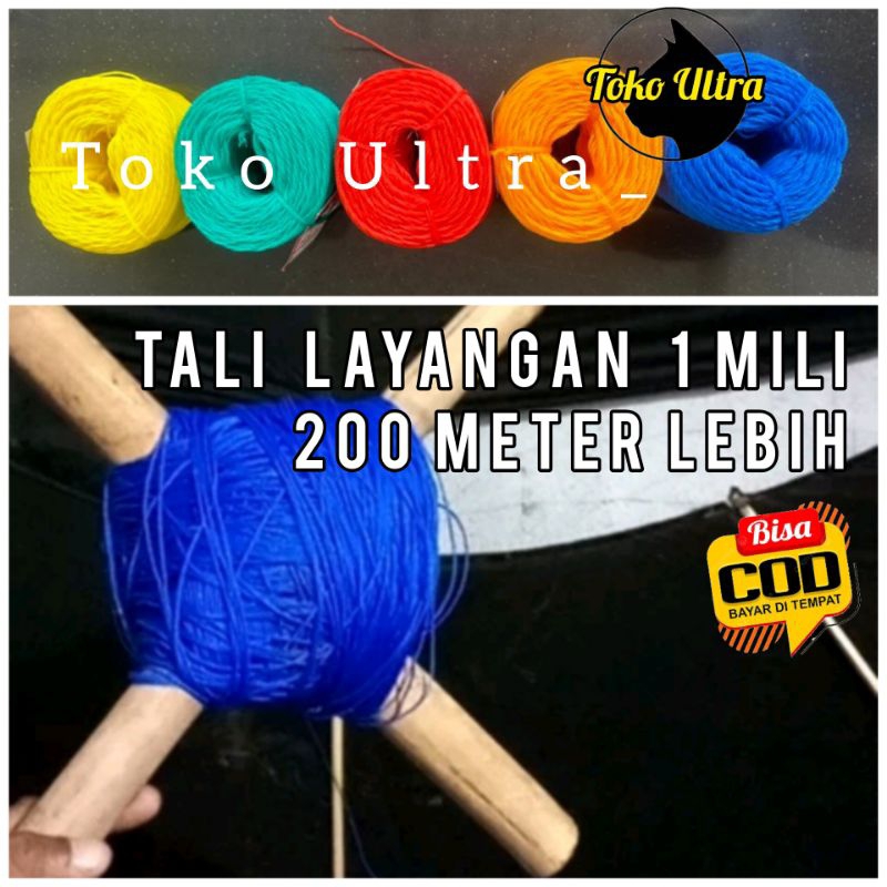 Jual TALI LAYANGAN ROL BESAR / TALI 1 MILI PRIMA / BENANG LAYANGAN ...