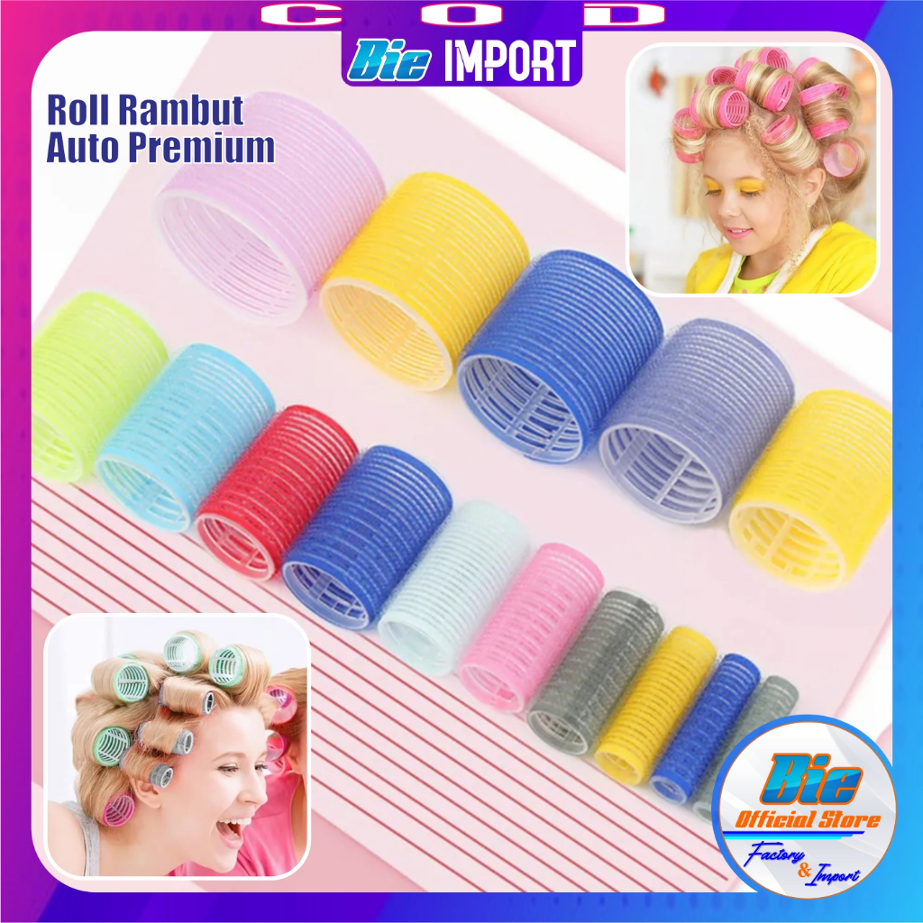 Jual Roll Rambut Jumbo 6 Cm Otomatis Tempel Premium impor | Shopee ...