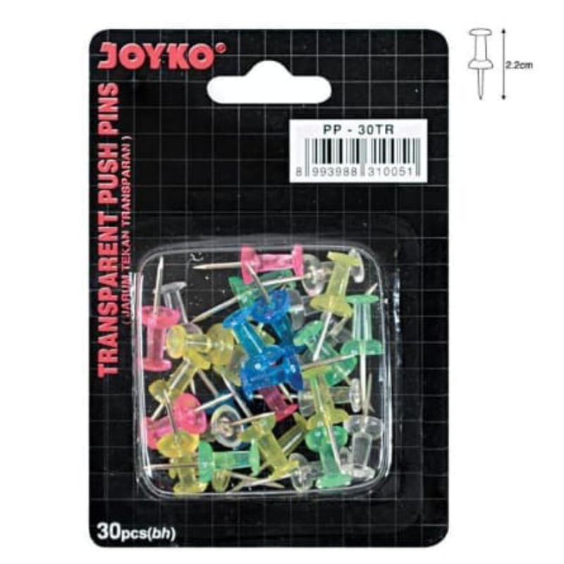 Jual PUSH PIN PP-30TR JOYKO / PAKU MADING JOYKO PP30TR | Shopee Indonesia