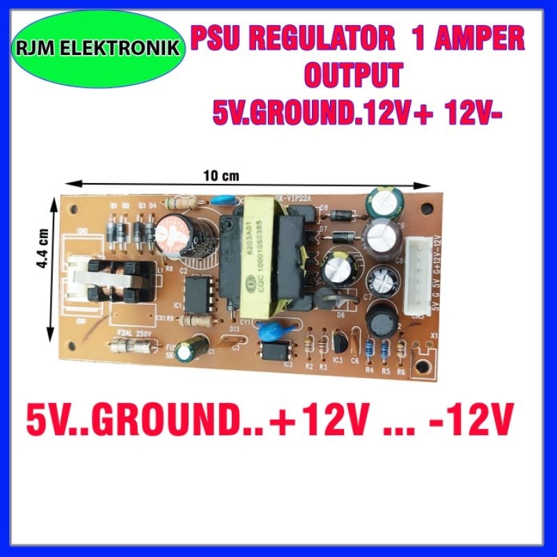Jual psu regulator output 5v.gnd.-12v dan +12v | Shopee Indonesia