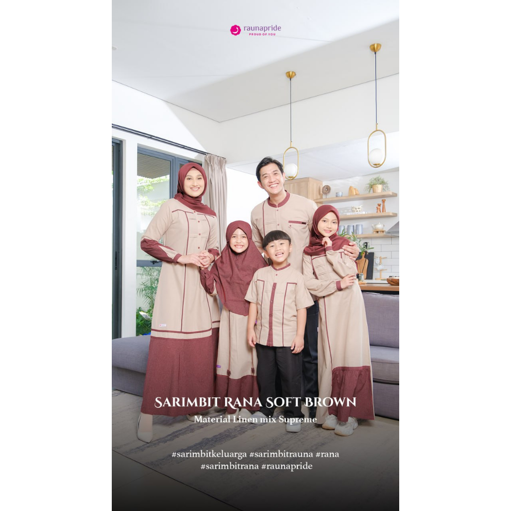 Jual Sarimbit Rauna 2024 RANA SOFT BROWN - Gamis Dan Koko - Sarimbit ...