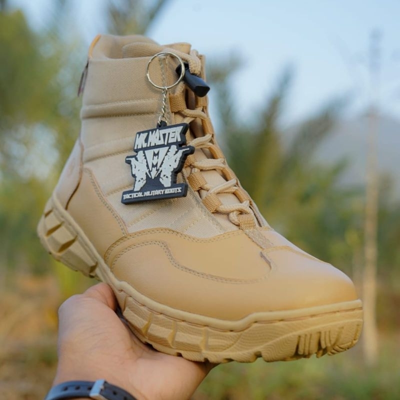 Jual Sepatu Pdl Ninja Pendek Warna Cream Gurun Kulit Sapi Asli Merk MR ...