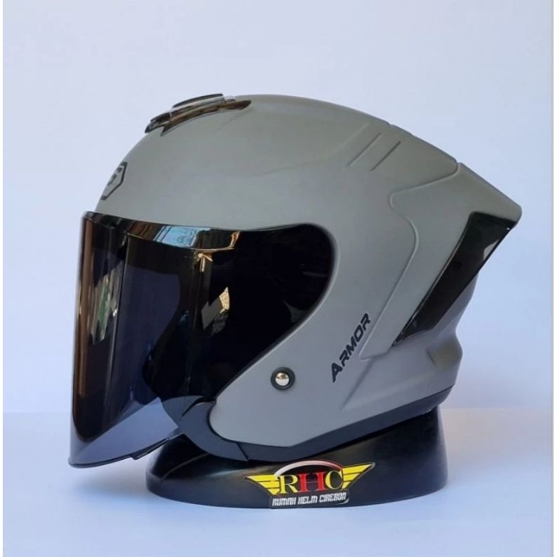 Jual Helm Js armor half face SNI | Shopee Indonesia