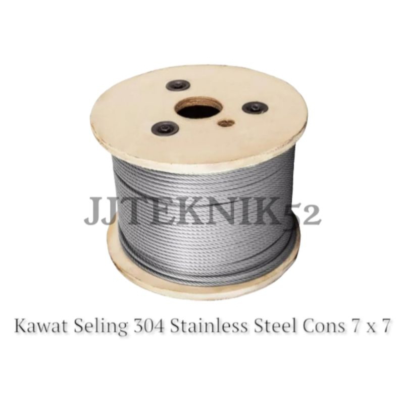 Jual KAWAT SELING STAINLESS 304 4MM WIRE ROPE STAINLESS 304 4MM | Shopee Indonesia