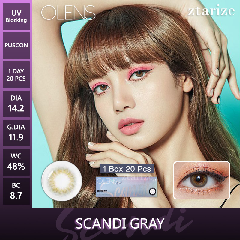 Jual ztarize - Ready Stock - OLENS 🇰🇷 Scandi Gray 1 Day Daily Soft ...
