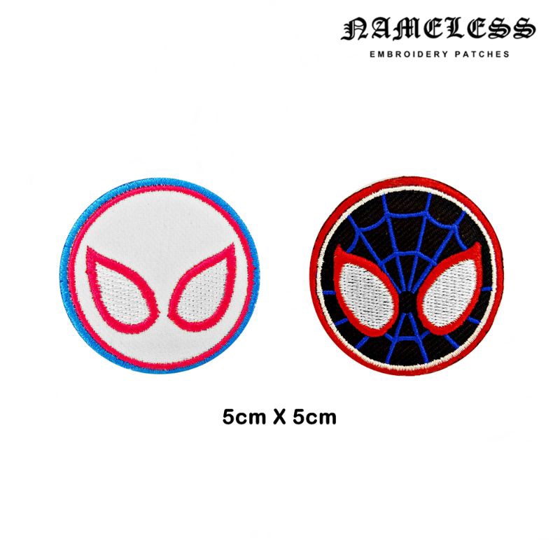 Jual The Spider-verse Miles Morales & Gwen Stacy Embroidery patch ...