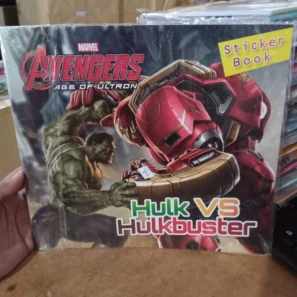 Jual buku anak marvel - avengers age of ultron sticker book hulk vs ...