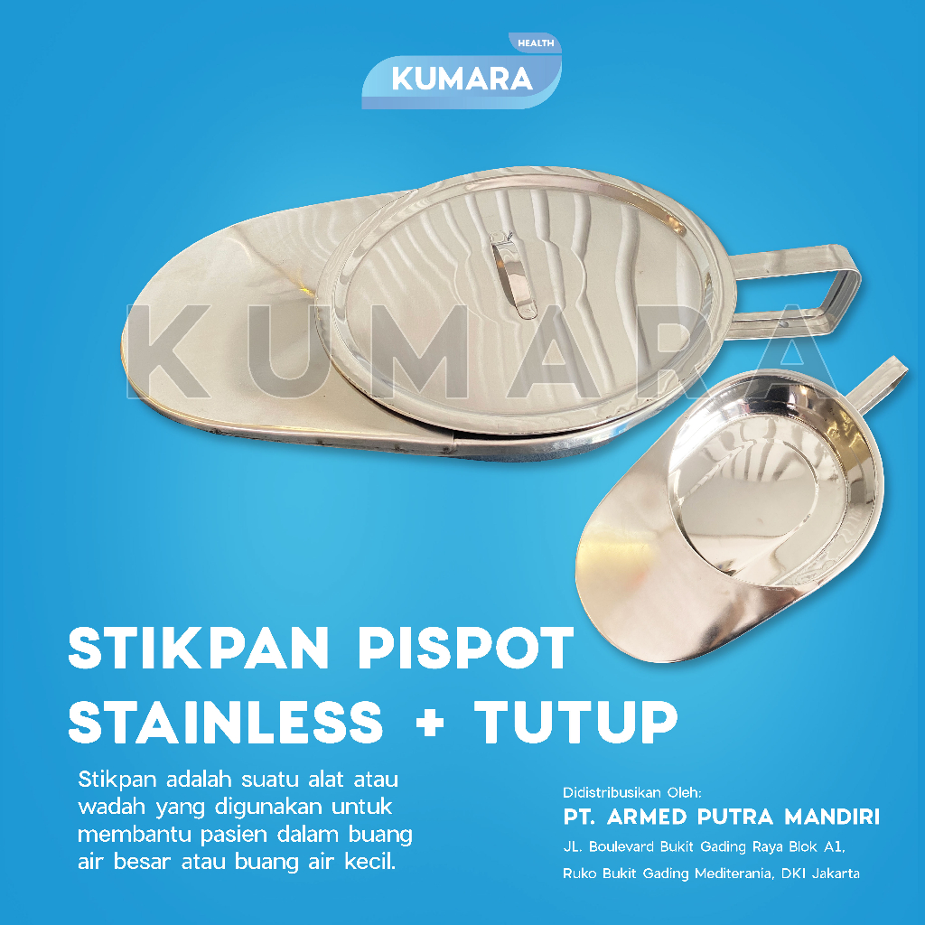 Jual KUMARA - Stikpan Pispot Stainless / Pispot Sodok Dengan Tutup ...