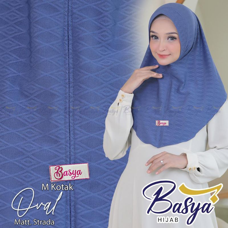 Jual ** Basya Hijab ** Hijab Oval M Strada Kotak Original | Shopee ...