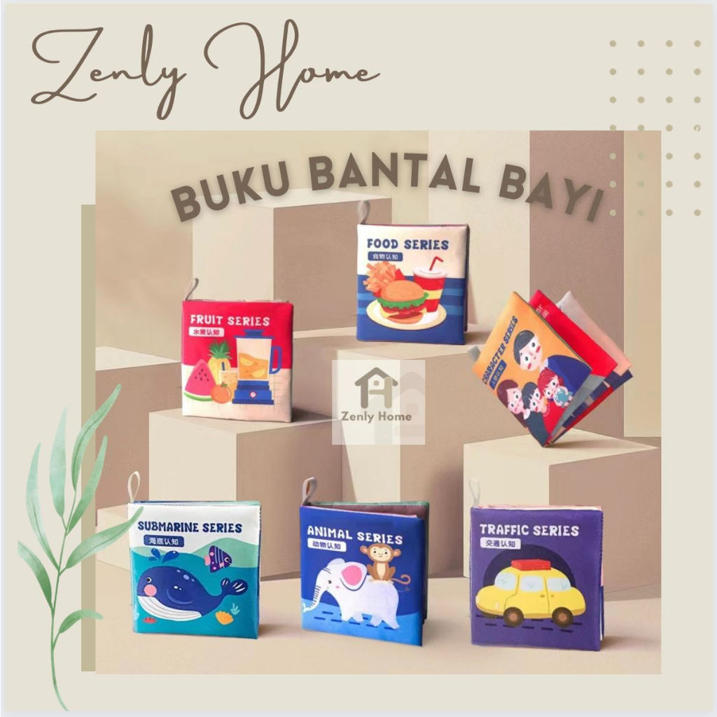 Jual ZEN 022-Soft Book Edukasi Bayi Motif Lucu Mainan Edukasi Anak Bayi ...