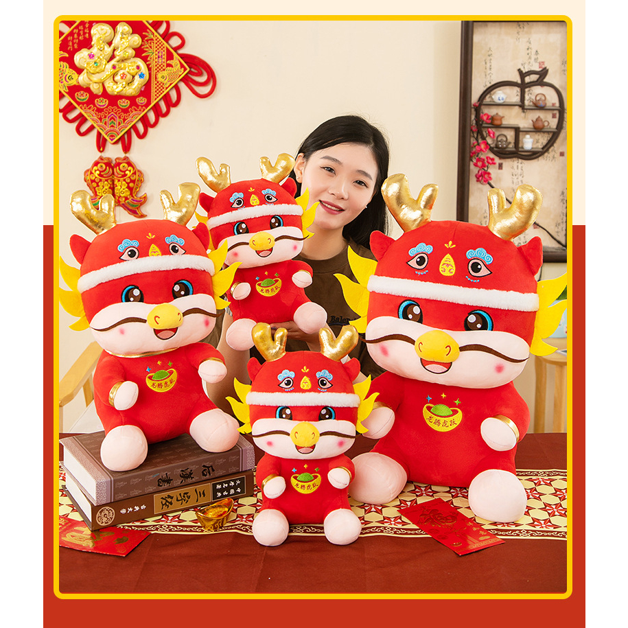 Jual READY Boneka Imlek 2024 Dragon Barongsai Naga Chinese New Year CNY ...