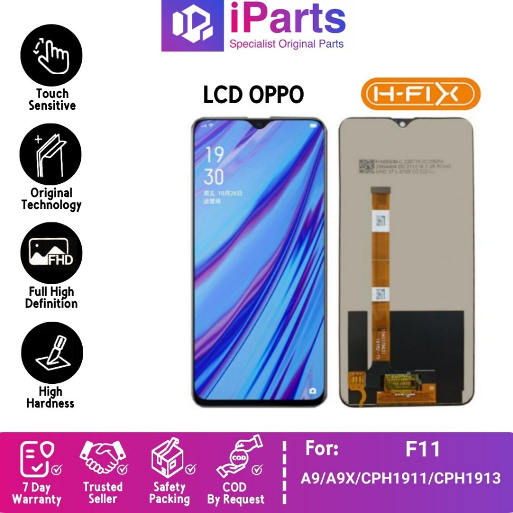 Jual LCD OPPO F11 / A9 / A9X HFIX FULLSET | Shopee Indonesia