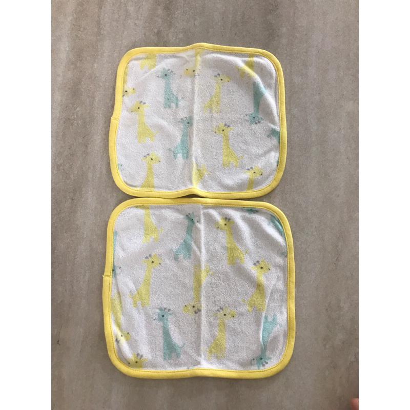 Jual Preloved 2 Waslap Bayi Jerapah Kuning | Shopee Indonesia