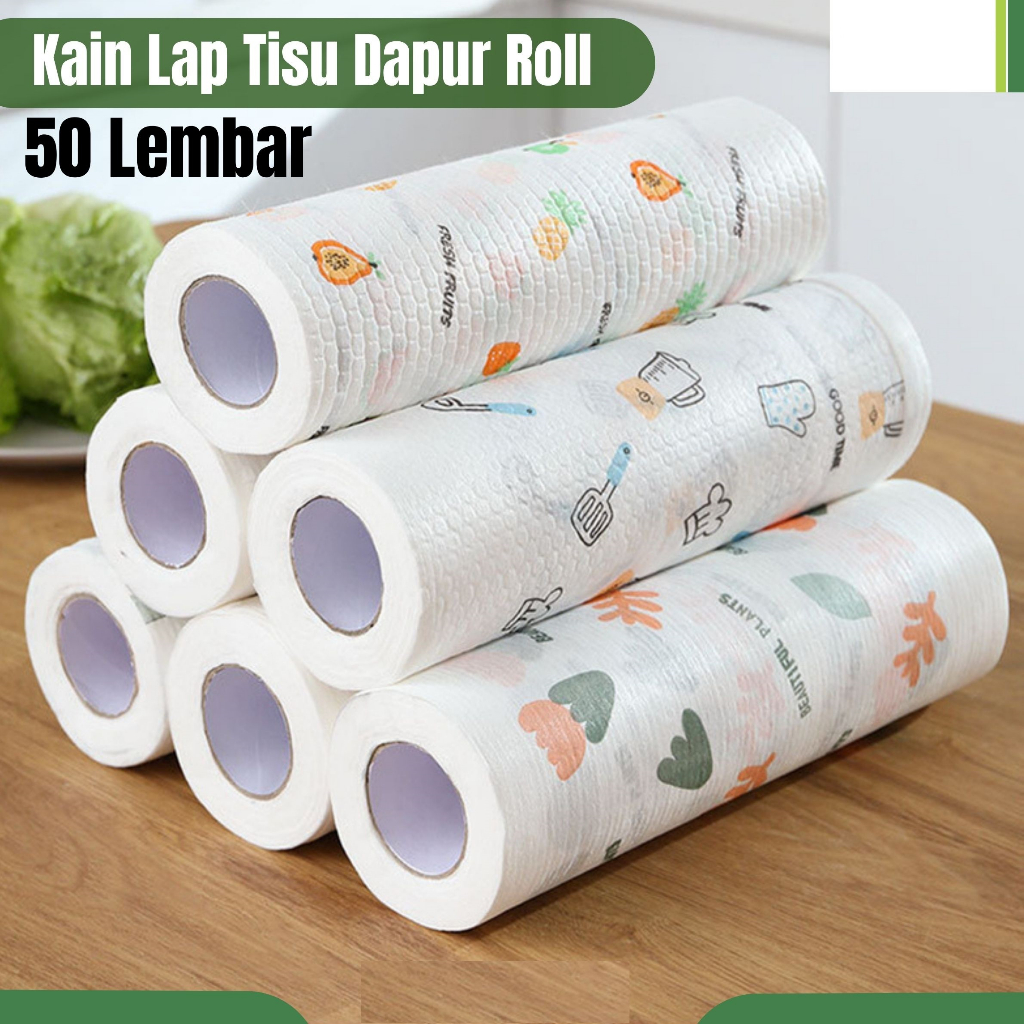 Jual [DEASHOP] KAIN LAP TISSUE DAPUR ROLL - TISU DAPUR GULUNG ROLL NON ...