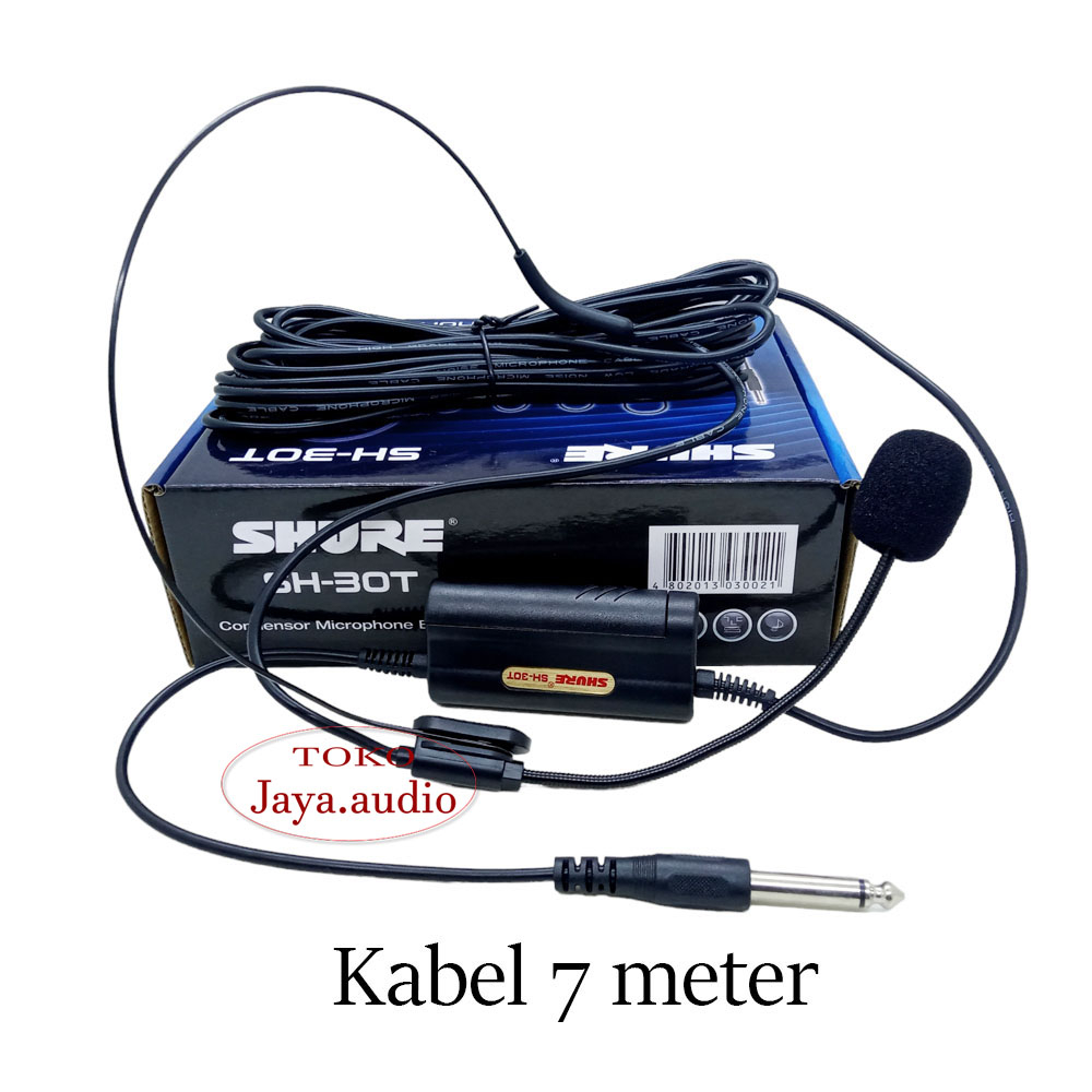 Jual Mik Kepala Bando SH 30T Mic Kabel Panjang 7 Meter Mikrofon Imam ...
