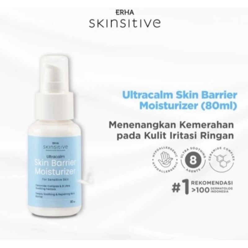 Jual Erha Skinsitive Ultracalm skin Barrier face Moisturizer 80ml | Shopee Indonesia