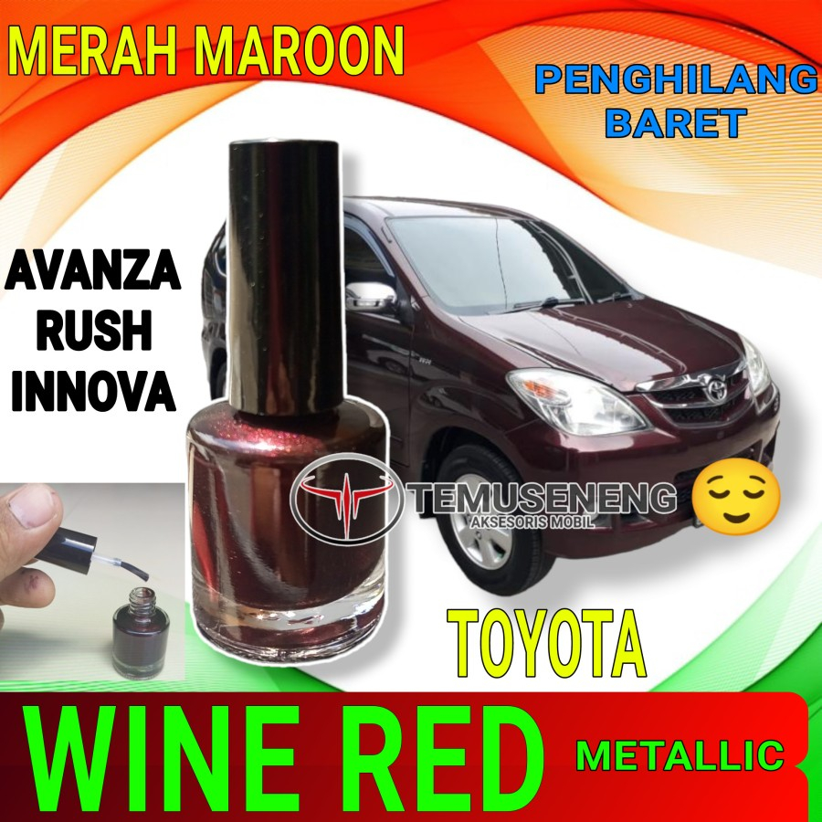 Jual Cat Wine Red Metalik R56 Merah Maroon Penghilang Baret Lecet Noda ...