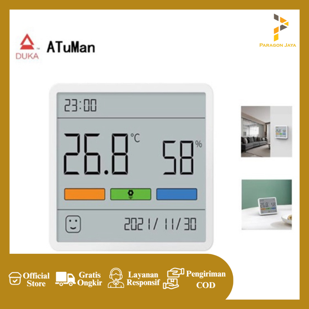 Jual Youpin Duka Atuman TH1 Jam Meja Digital Layar Dengan Termometer ...