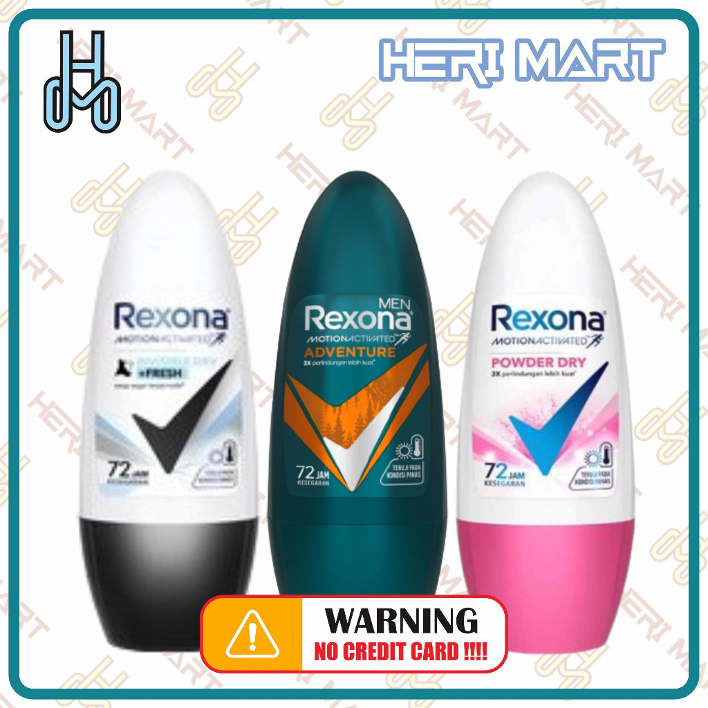 Jual REXONA Motion Sense Anti Perspirant Deodorant Roll On 45ml | Shopee Indonesia