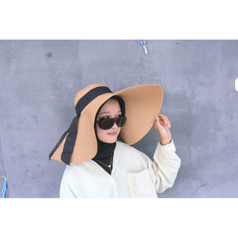 Jual Swipy.id Topi Pantai Widen SunHat/Summerhat widen/TOPI PANTAI SUPER LEBAR/TOPI PANTAI PITA ...