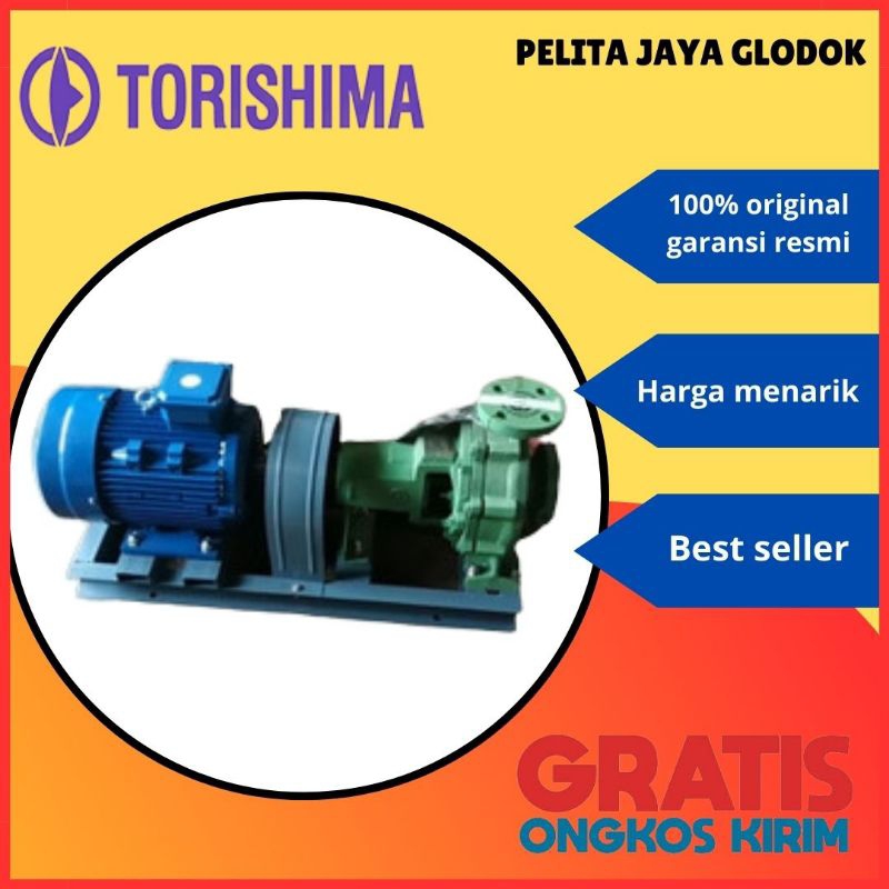 Jual Pompa Centrifugal Torishima CEN 65x50-160 + Yuema 7.5HP 2Pole 50Hz | Shopee Indonesia