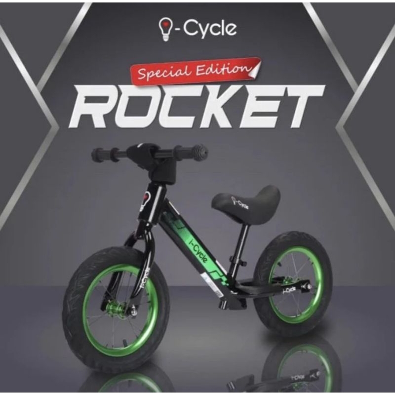 Jual Balance bike pushbike i cycle Rocket special edition | Shopee ...