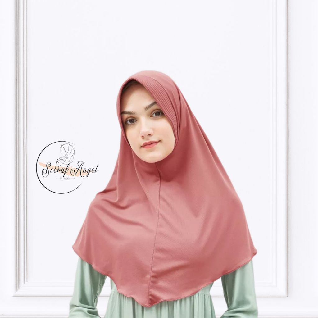 Jual BERGO JERSEY WARNA PINK ASAM GRADE A+ / HIJAB BERGO / KERUDUNG SEKOLAH / JILBAB SPORT ...