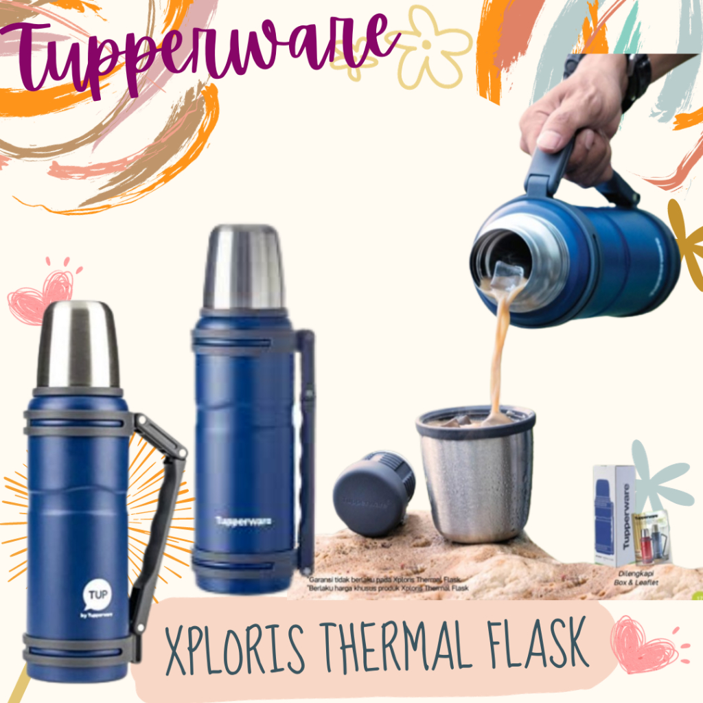 Jual Tupperware Xploris Thermal Flask (Termos Tinggi) | Shopee Indonesia