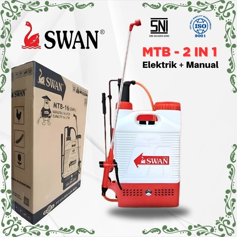 Jual semprotan/ tangki semprot/ Sprayer SWAN 2in1 MTB-16 Double (Manual ...
