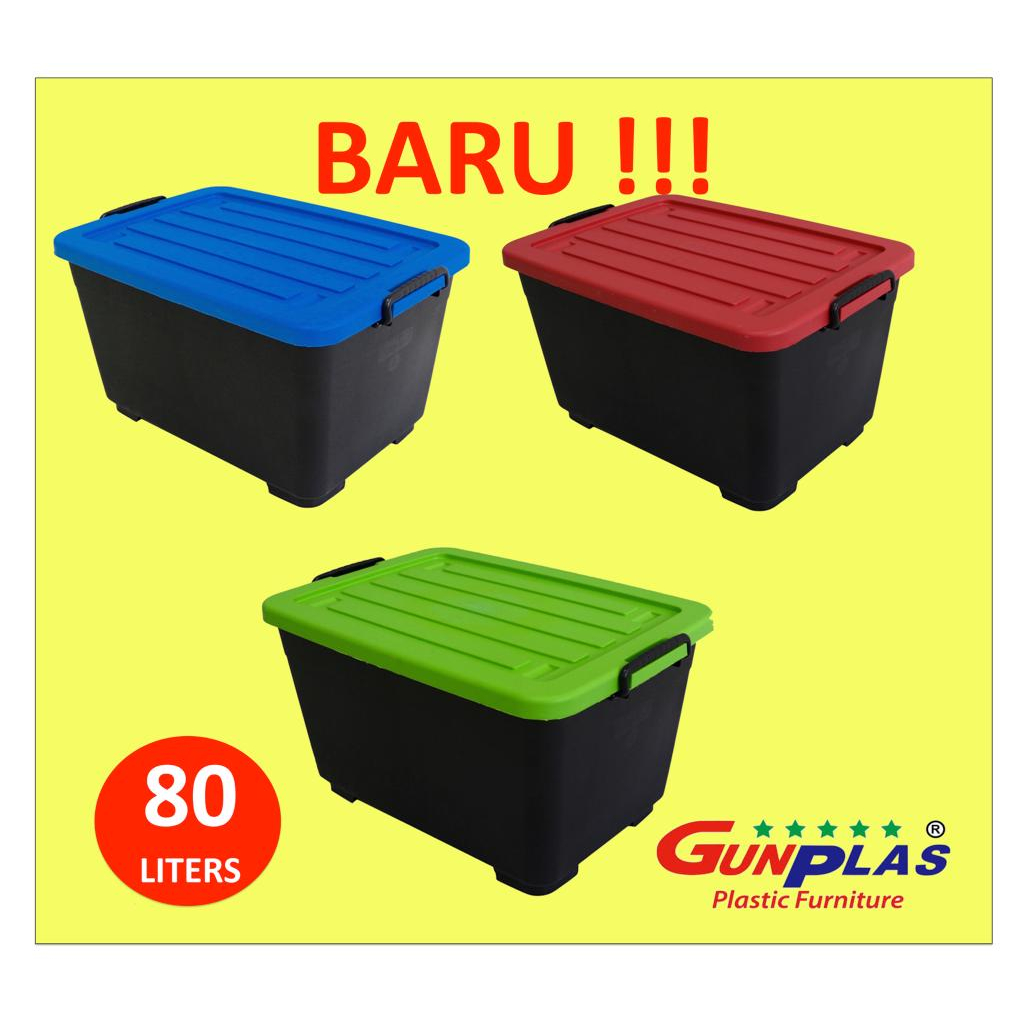 Jual Box Container 50L 80L Plastik GUNPLAS Kontainer Jumbo 50 80 Liter Kotak Serbaguna ...