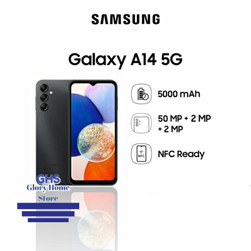 Jual Samsung A14 5G 6/128Gb Hitam | Shopee Indonesia