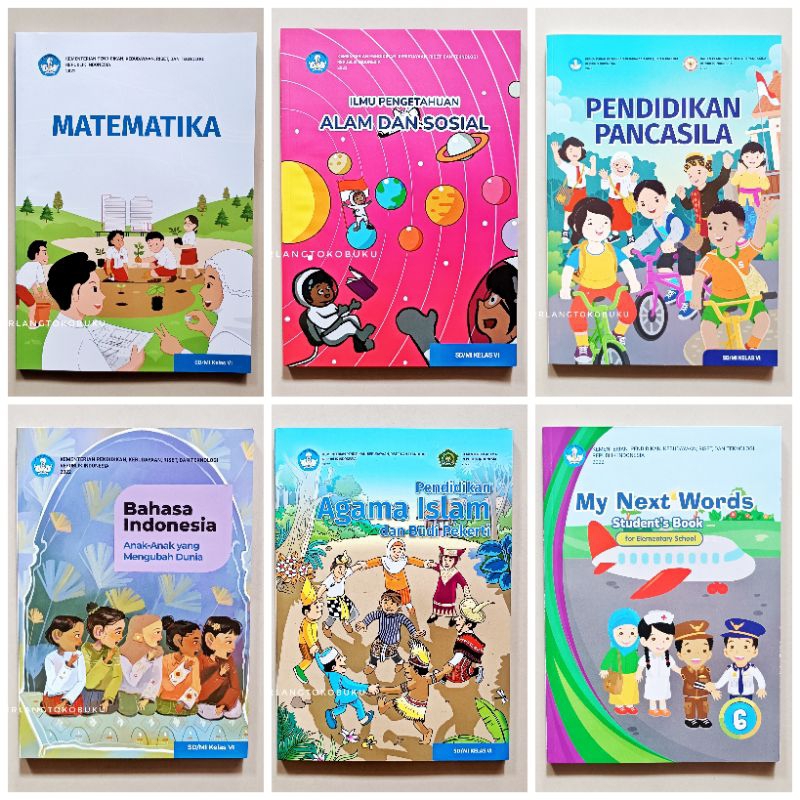 Jual Buku Paket Pelajaran Kelas 6 SD Kurikulum Merdeka Matematika IPAS ...