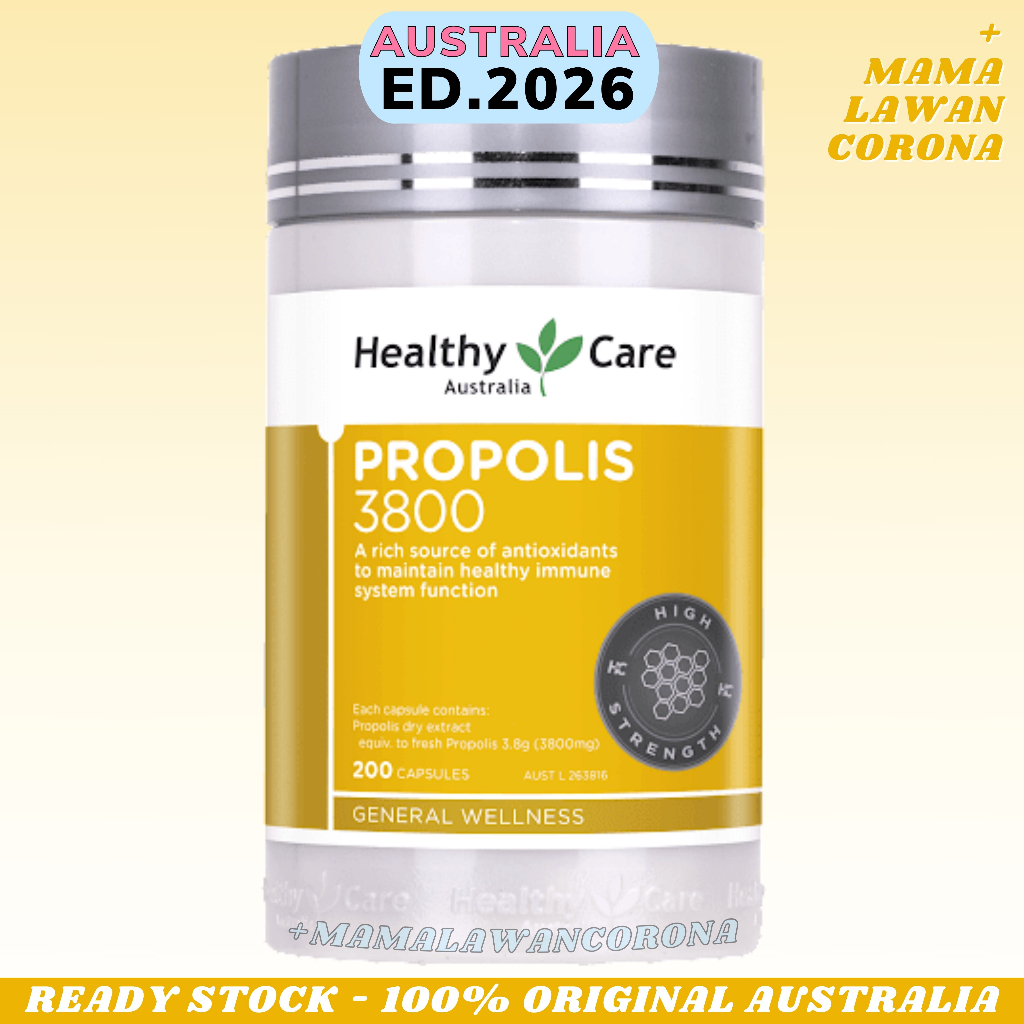 Jual HEALTHY CARE Propolis 2000 mg 2000mg, 3800 mg 3800mg 200 Capsules ...