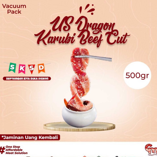 Jual US Dragon Karubi Shortplate Beef Sliced 1cm 500gr | Shopee Indonesia