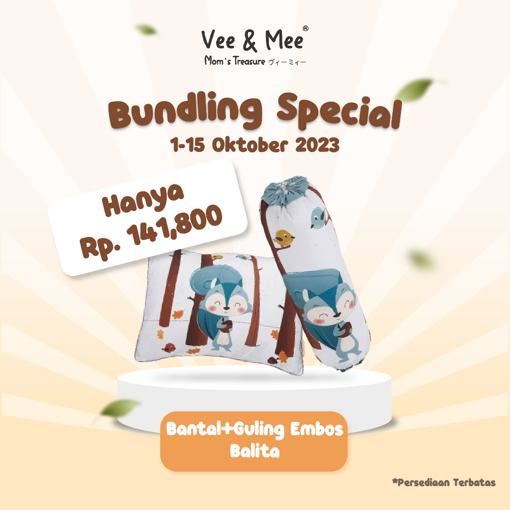 Jual Paket Bundling Bantal Dan Guling Embos Series Balita VMB4021 ...