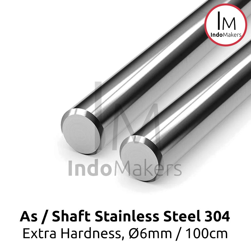 Jual As / Rod / Shaft Stainless SUS304 Extra Hardness 6mm Panjang 100cm | Shopee Indonesia