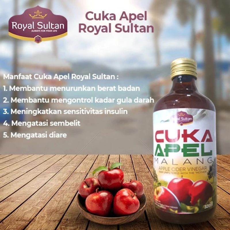 Jual CUKA APEL ROYAL SULTAN ORIGINAL 300 ML | Shopee Indonesia