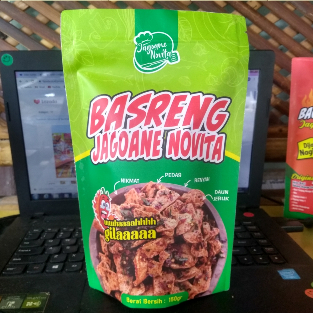 Jual Basreng pedas daun jeruk / basreng original daun jeruk / basreng ...