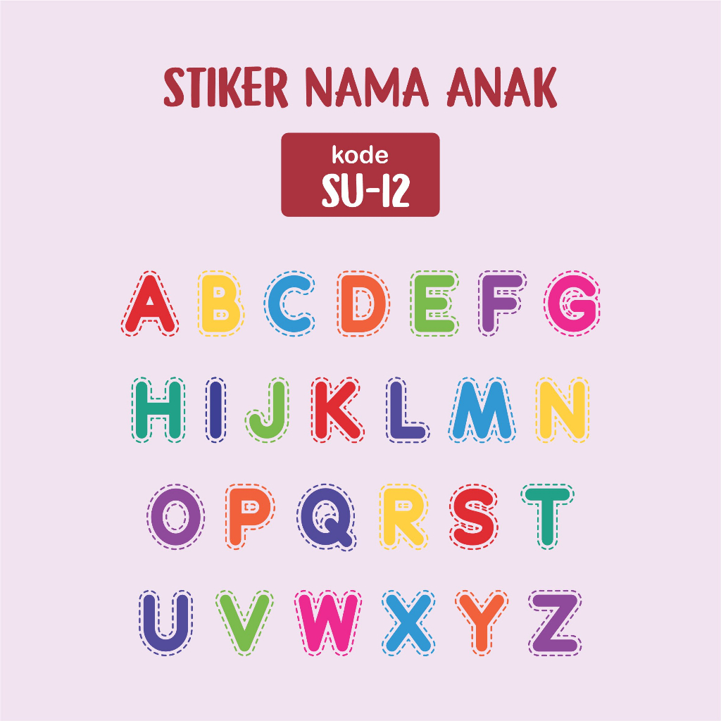 Jual STIKER LABEL NAMA UV TRANSPARAN LABEL NAMA ANAK SEKOLAH LABEL ...