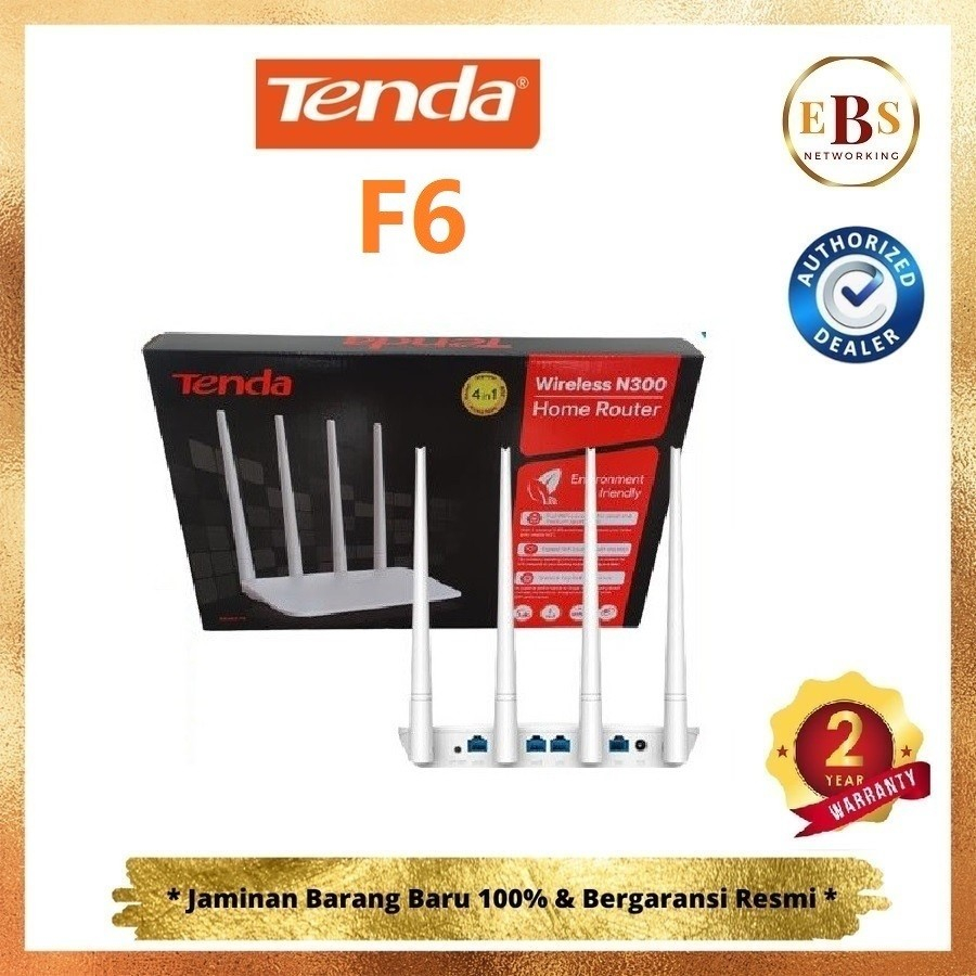 Jual Tenda F6 Wireless N300 Easy Setup Router | Shopee Indonesia