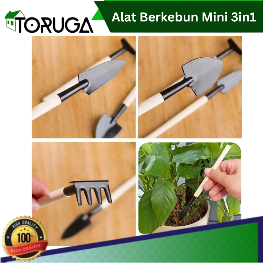 Jual BUY 2 FREE 2 Alat Berkebun Bercocok Tanam Mini 3 in 1 Set Sekop ...