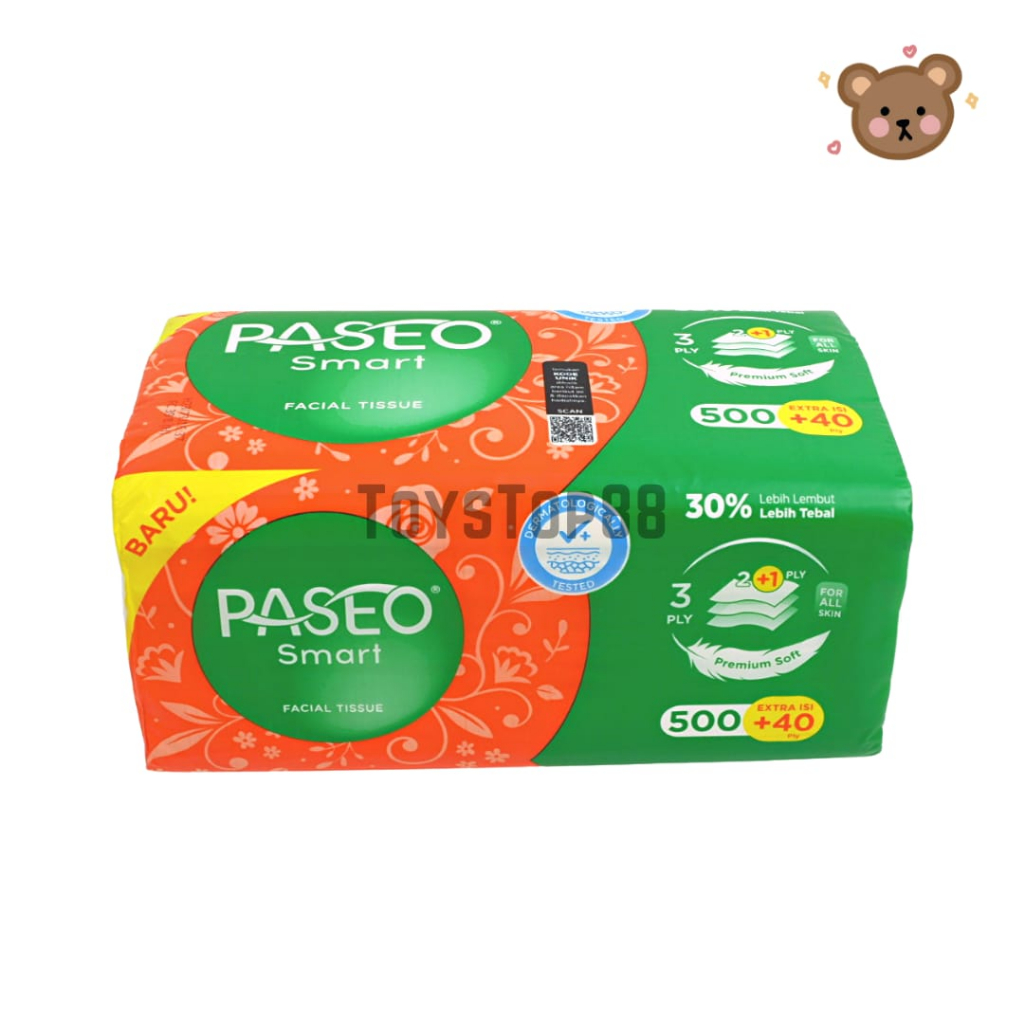 Jual Tissue Paseo Smart isi 540 Sheets / Tisu Wajah Facial Tissue 3 ...