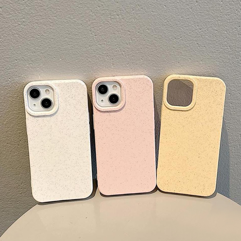 Jual Cocok Untuk iPhone Case Ramah Lingkungan Jerami Gandum TPU Lembut ...