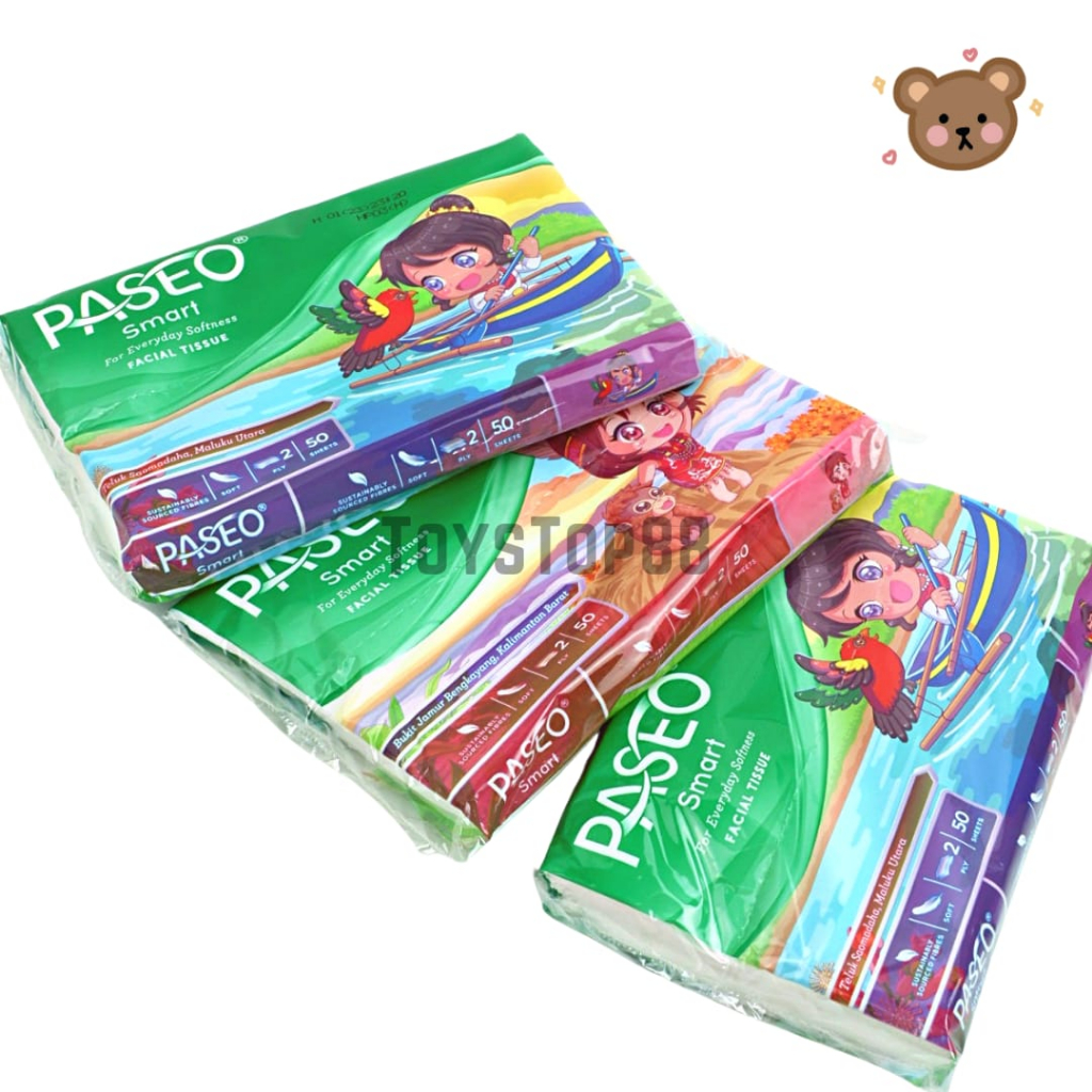 Jual Tissue Paseo Smart Travel Pack isi 50 Sheets 2 ply - Tisu Wajah ...