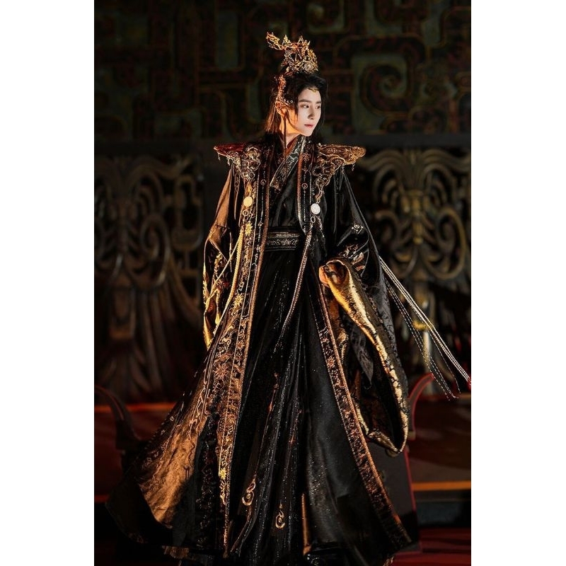 Jual Hanfu Black Emperor Gold Premium | Shopee Indonesia