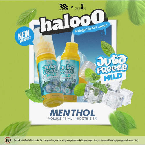 Jual LIQUID JUTA FREEZE MILD 15ML MILD MENTHOL 10MG 1% | Shopee Indonesia