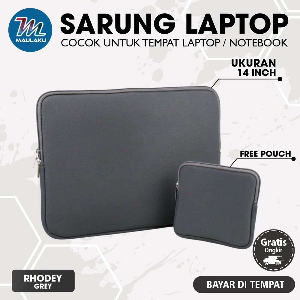 Jual Sleeve Case Sarung Tas Laptop Laptop Notebook with Pouch 13-14 ...