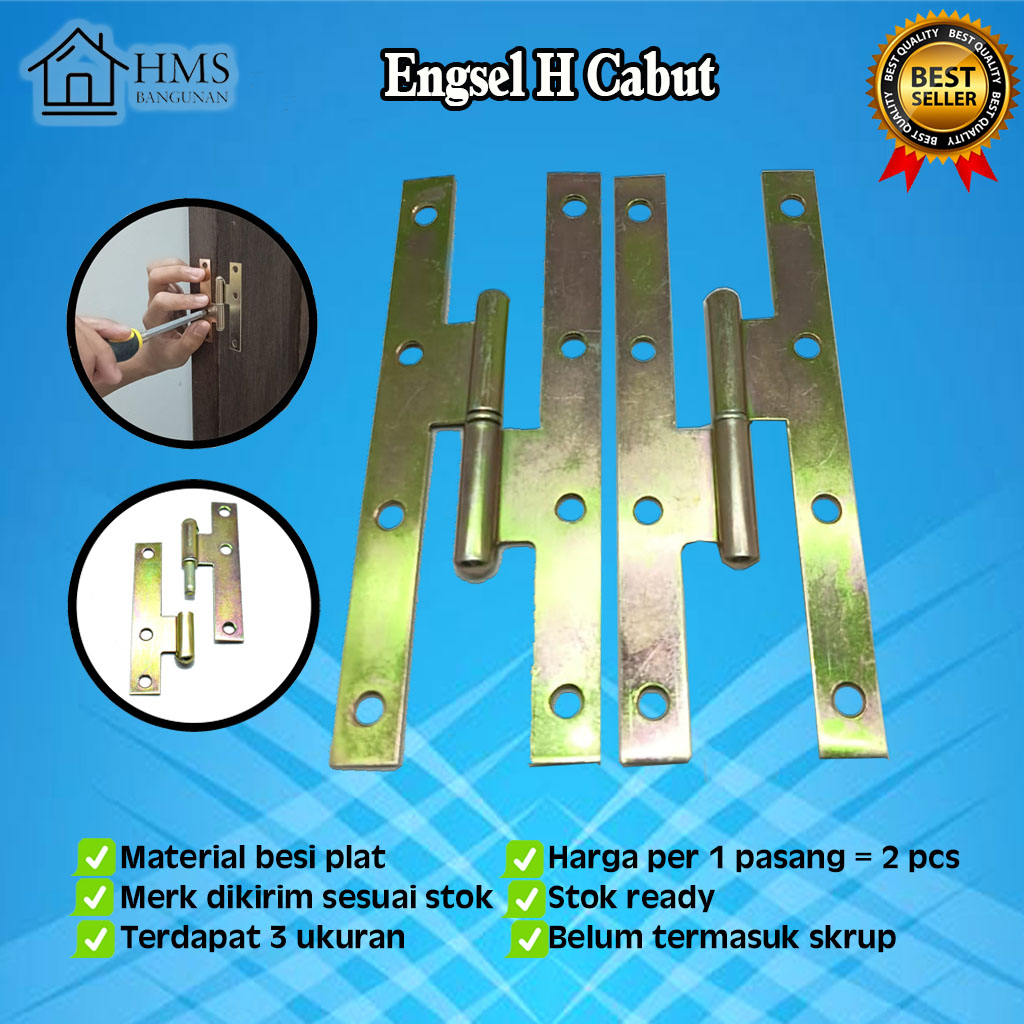 Jual ENGSEL H / ENGSEL COPOT / ENGSEL COPOT PINTU | Shopee Indonesia