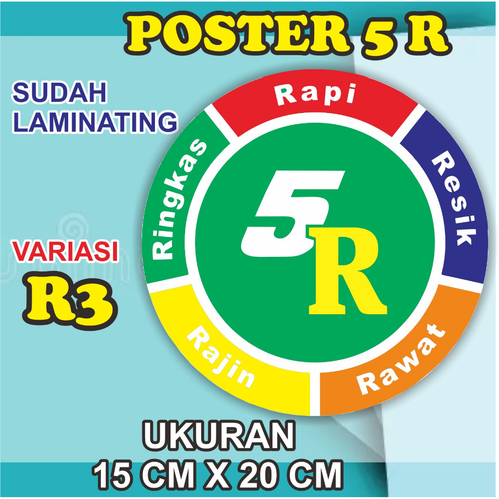 Jual POSTER 5R COCOK UNTUK GUDANG FASILITAS KESEHATAN | Shopee Indonesia